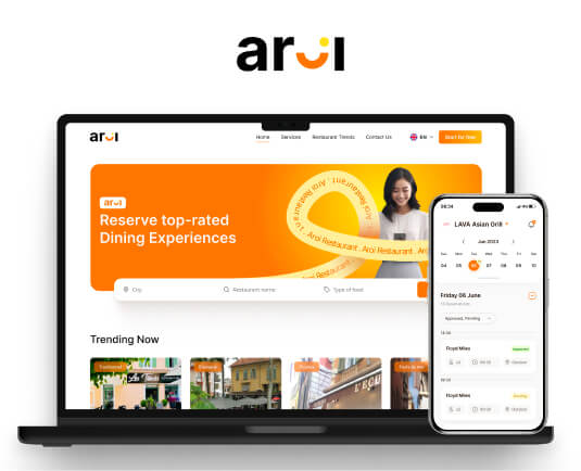 Aroi Restaurants - The ultimate reservation system